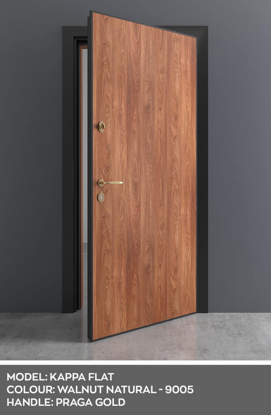 KAPPA - Security Steel Door with Concealed Hinges- Sabadoor